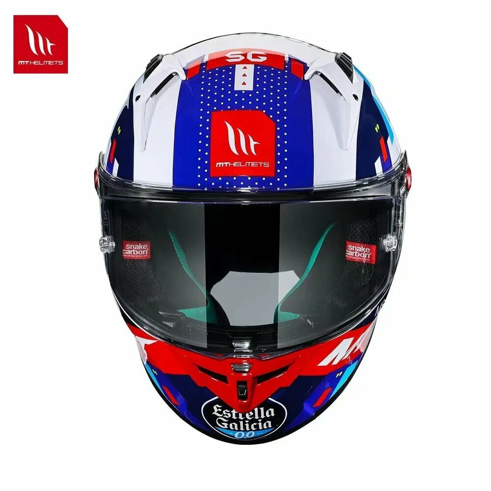 MT HELMETS Мотошлем, цвет: голубой, размер: L