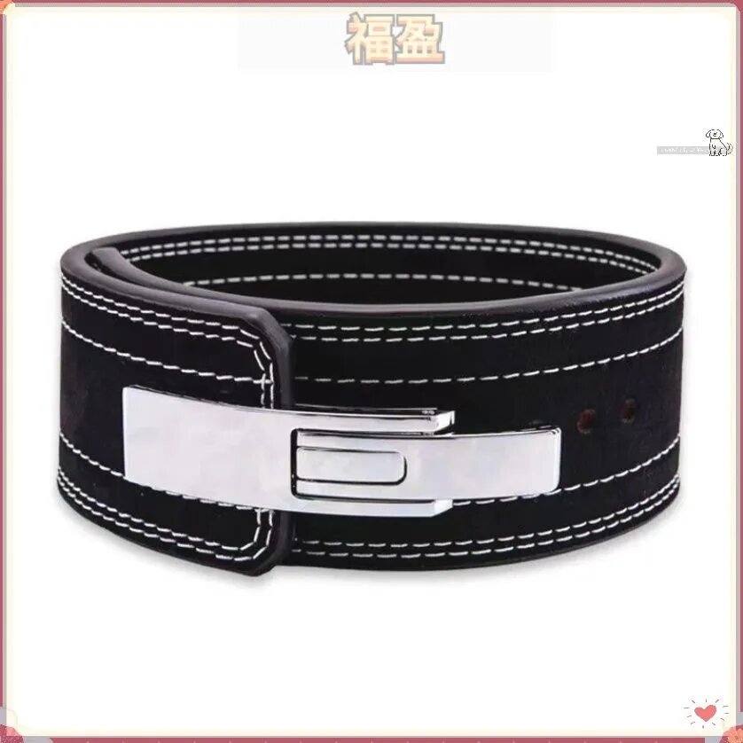 Пояс для тяжелой атлетики, размер: S, кожаный, черный, для пауэрлифтинга, с одинарной застежкой