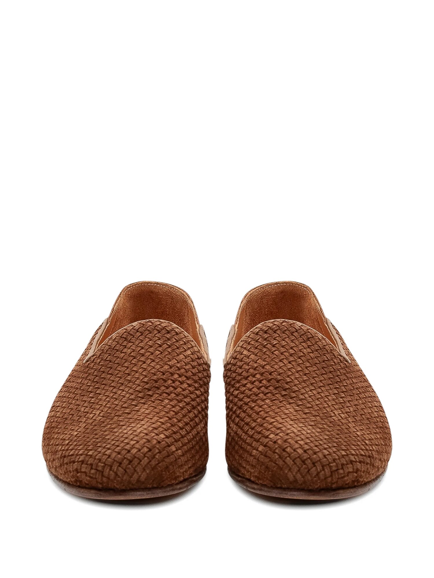 Лоферы PREMIATA Interwoven suede loafers, размер 9 UK, brown — фото 1