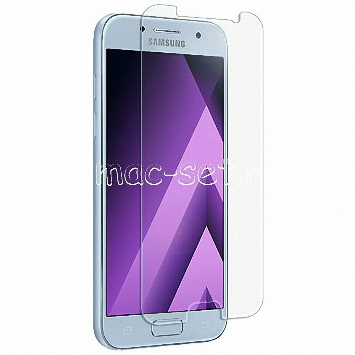 Защитное стекло для Samsung Galaxy A3 (2017) A320 прозрачное на плоскую часть экрана