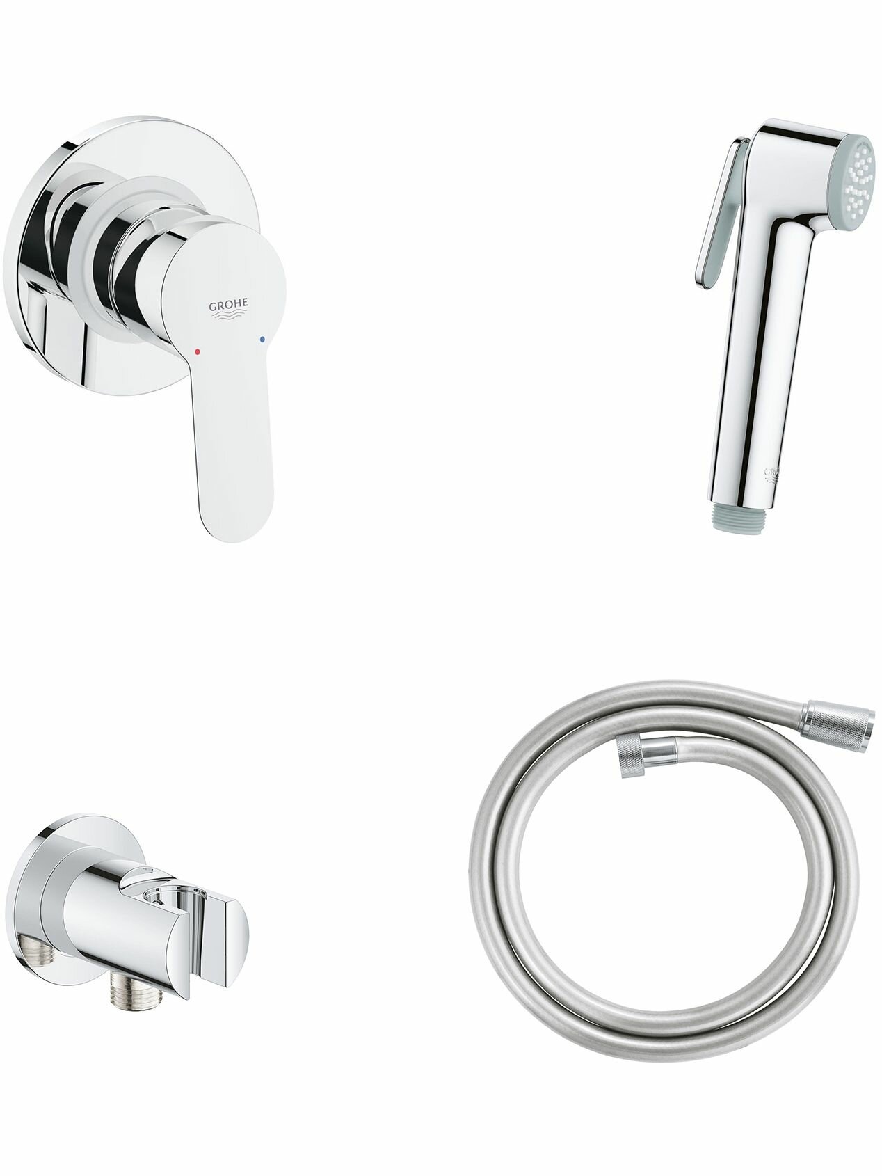 Комплект для гигиенического душа GROHE BauEdge 129188 хром