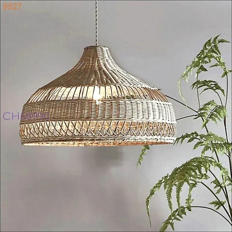 Абажур из ротанга с светильником,1,40CM