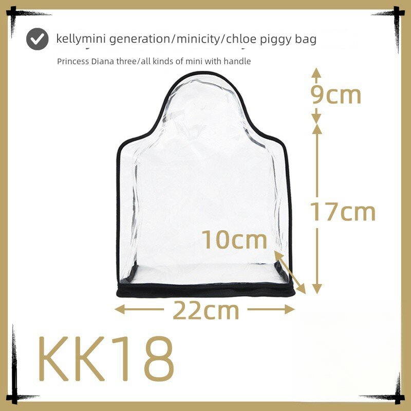 Пылезащитный мешок Hermes для мини-сумки Mini Kelly 18 см, прозрачная водонепроницаемая защита