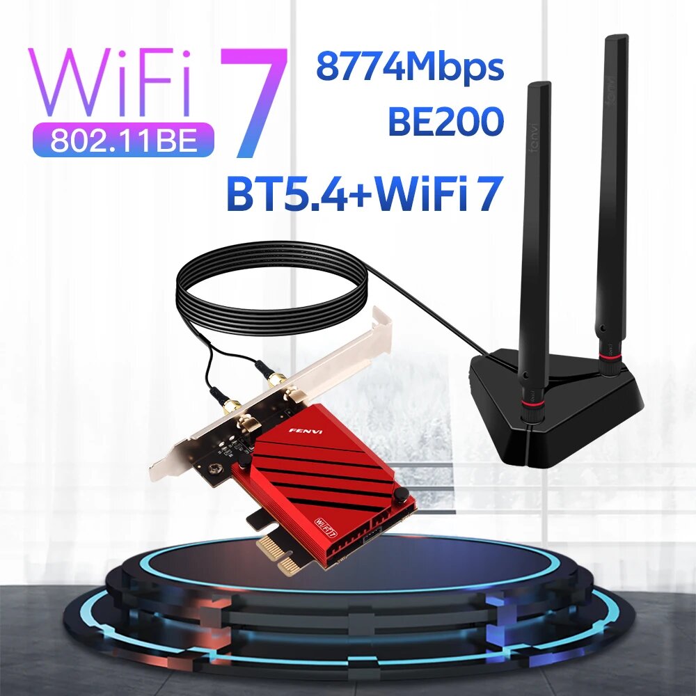 FENVI FV-BE8800 Wi-Fi 7 Bluetooth 5.4 сетевая карта FV-BE8800 Pro