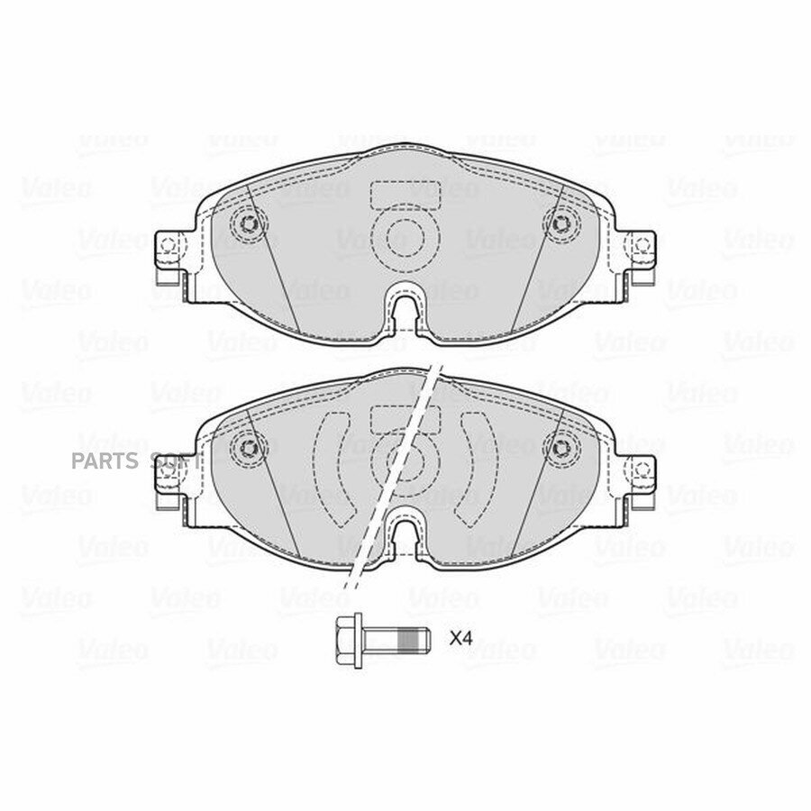 VALEO 601702 Колодки тормозные арт. продавца VALEO601702