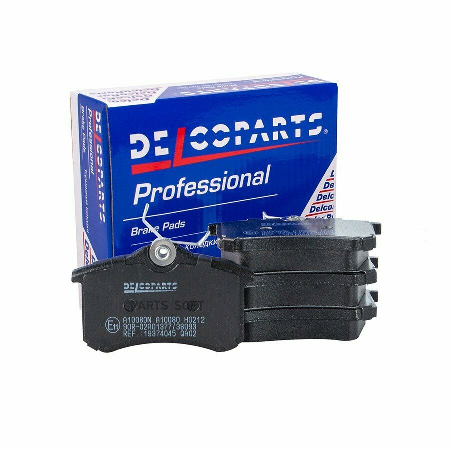 Колодки тормозные задние дисковые DELCOPARTS 19374045