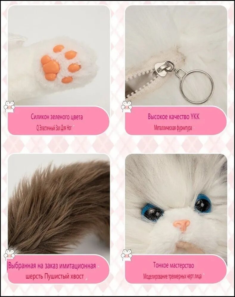 Рюкзак Sanhua cat для кошек и собак, средний размер 20-30 л, анатомические лямки, бело-серый, с выдвижной ручкой — фото 1