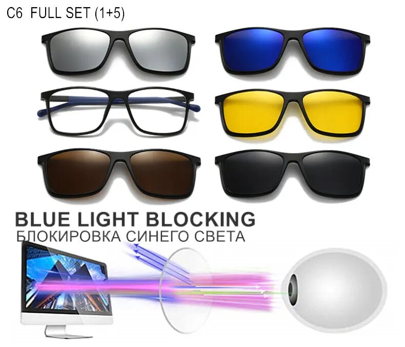 Очки C6 ANTI BLUE LIGHT, индекс 1.56, заказной рецепт
