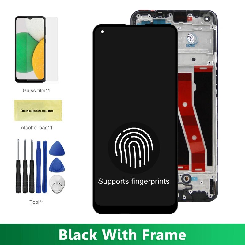 6,43 'для OPPO Reno5 Lite для AMOLED Reno 5 Lite CPH2205 ЖК-дисплей, сменный AMOLED Black Frame