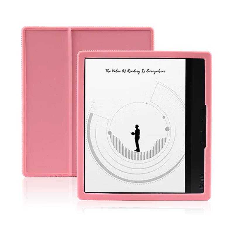 IReader Ocean3 Plus 8-дюймовый силиконовый защитный чехол полная защита ударопрочный розовый для электронного читателя
