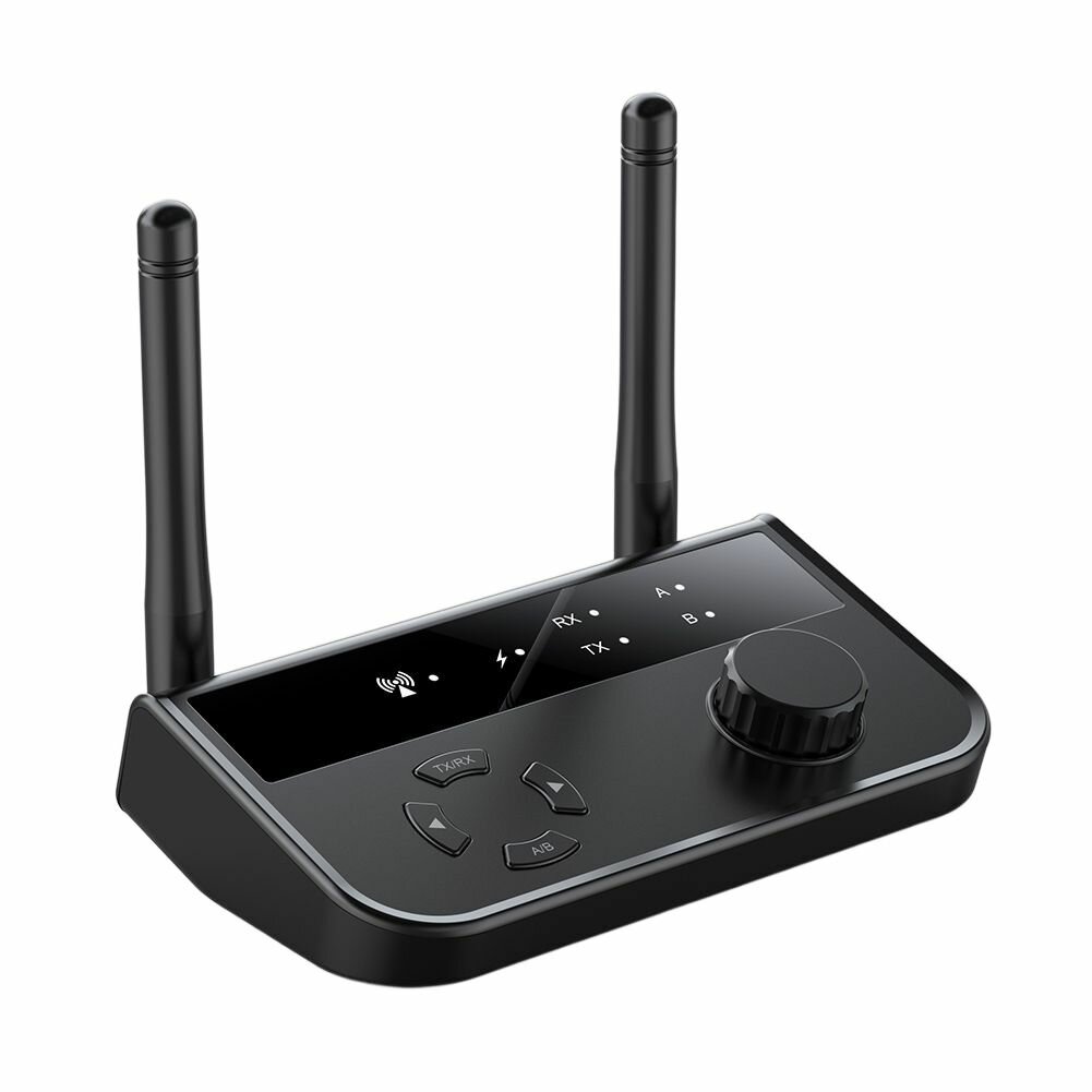 Bluetooth-адаптер 5.3 для передачи и приёма аудио в одном устройстве, с функцией одновременного подключения двух устройств
