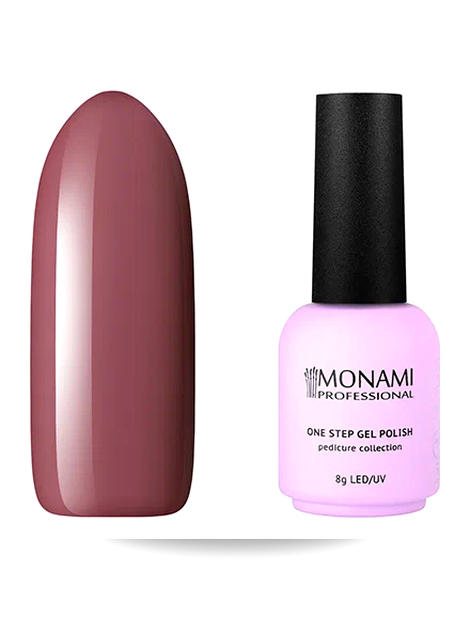 Гель-лак Monami Pedicure Collection №07, однофазный, для ногтей, цвет 7, 8 мл