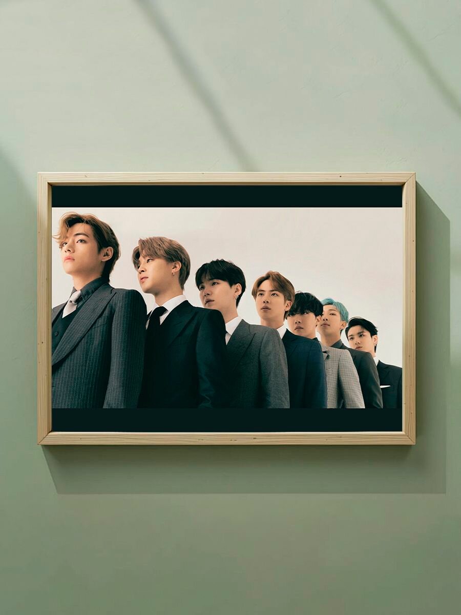 Постер, плакат на стену BTS K-Pop (А3)