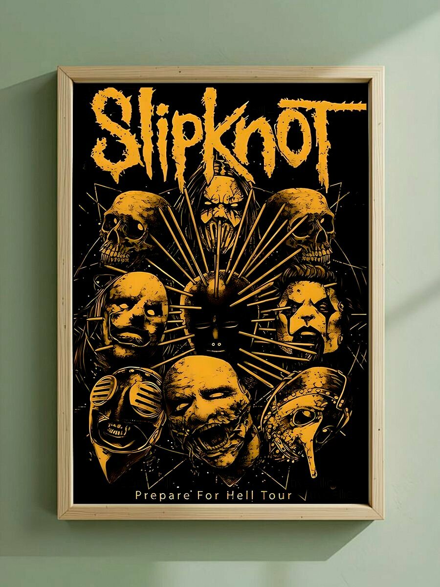 Постер, плакат на стену Slipknot Рок Группа (А3)