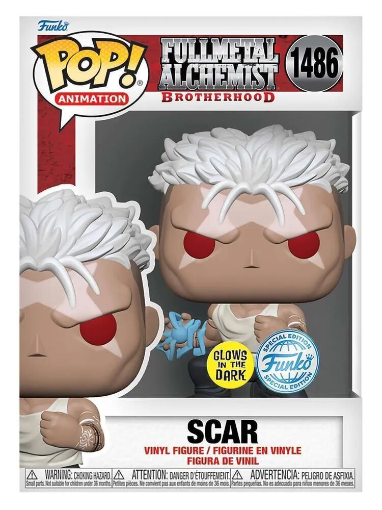 Фигурка Funko POP! Animation Fullmetal Alchemist Brotherhood Scar (GW) (Exc)Фанко ПОП по мотивам аниме "Стальной Алхимик"