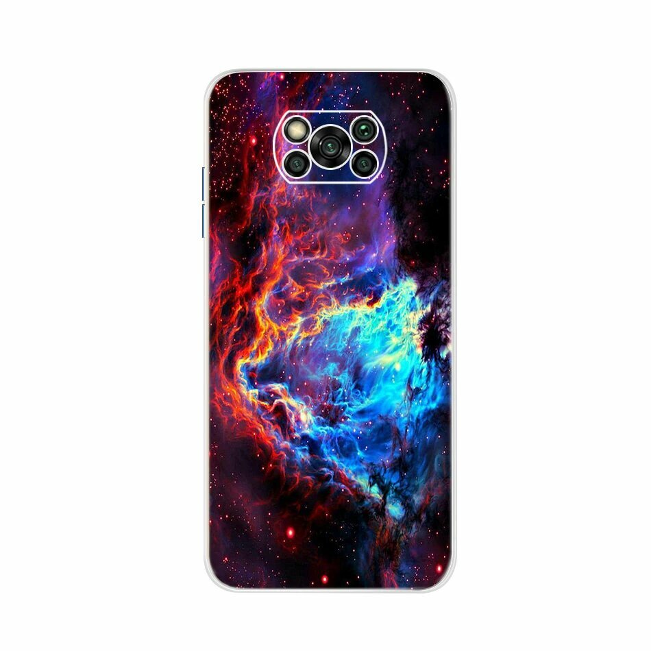 Чехол для xiaomi Poco x3 NFC, Симпатичный мягкий защитный чехол, силиконовая задняя крышка телефона Poco x3 x 3 Pocox3 NFC