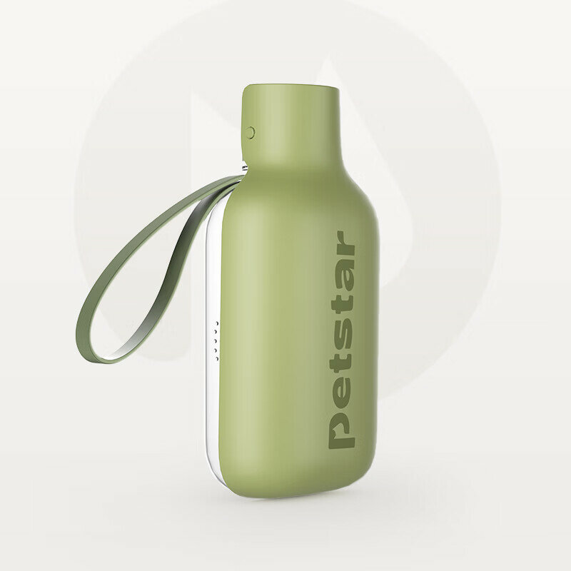 PETSTAR Складной портативный водный бутылка 500 мл темно-зеленый большой объем для домашних животных
