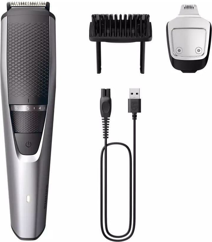 Триммер Philips Series 3000 BT3239/15, 5 Вт, серебристый/серый