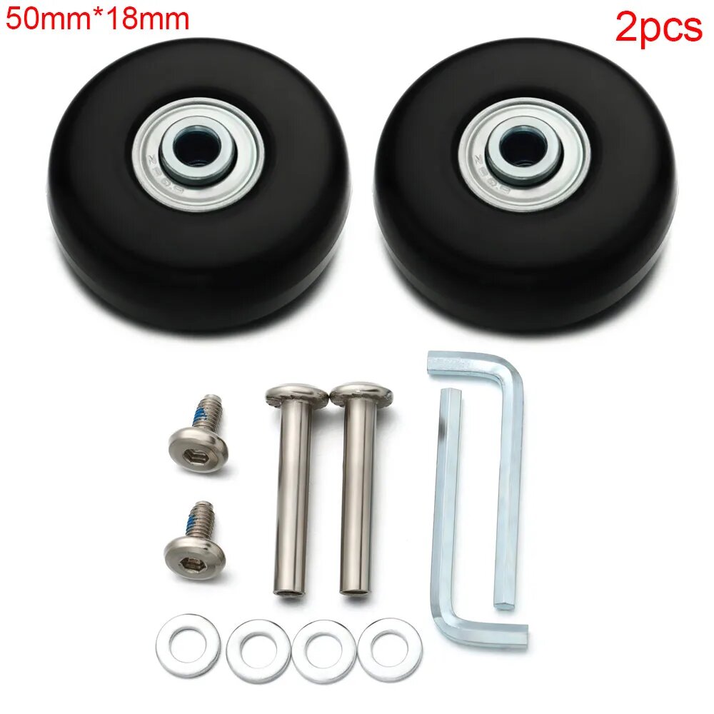 Колеса для чемодана 50mm-18mm-2pcs, черные