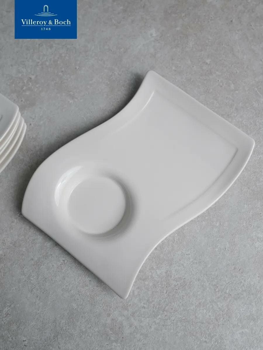 Блюдце фарфоровое 22*17см, NewWave, Villeroy & Boch, Премиум-Фарфор