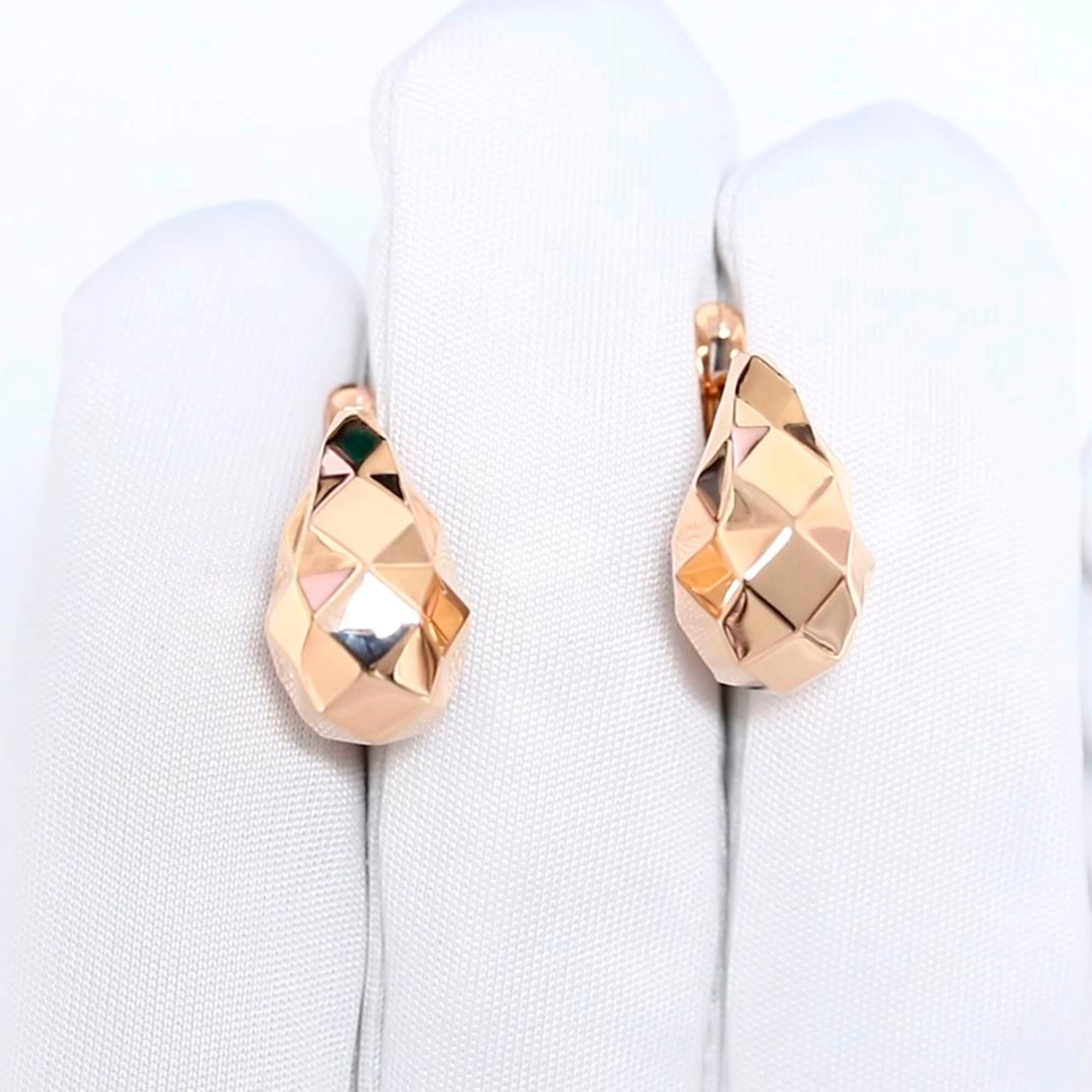 Серьги Diamant online, красное золото, 585 проба