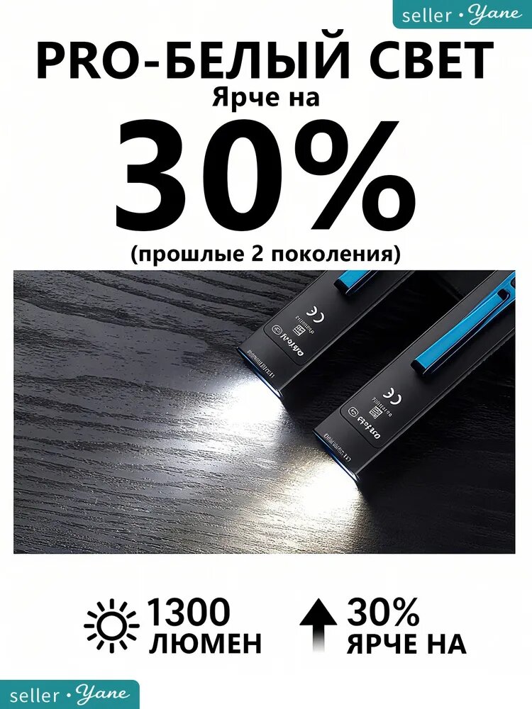 Olight Arkfeld Pro Оранжевый Фонарь-прожектор 1300 люмен, IPX7 — фото 1