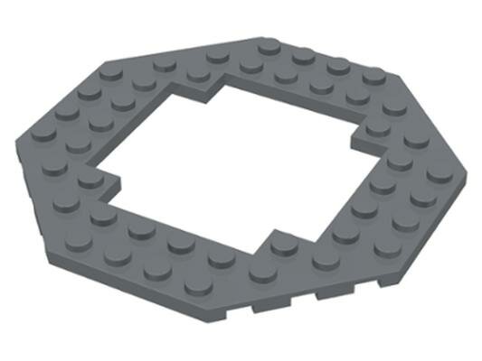 Деталь Lego 6063 Plate, Modified 10 x 10 Octagonal with 6 x 6 Open Center
