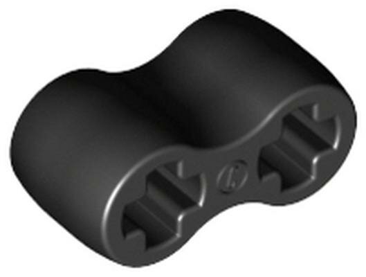 Деталь Lego 45590 Technic, Axle Connector Double - Flexible Rubber