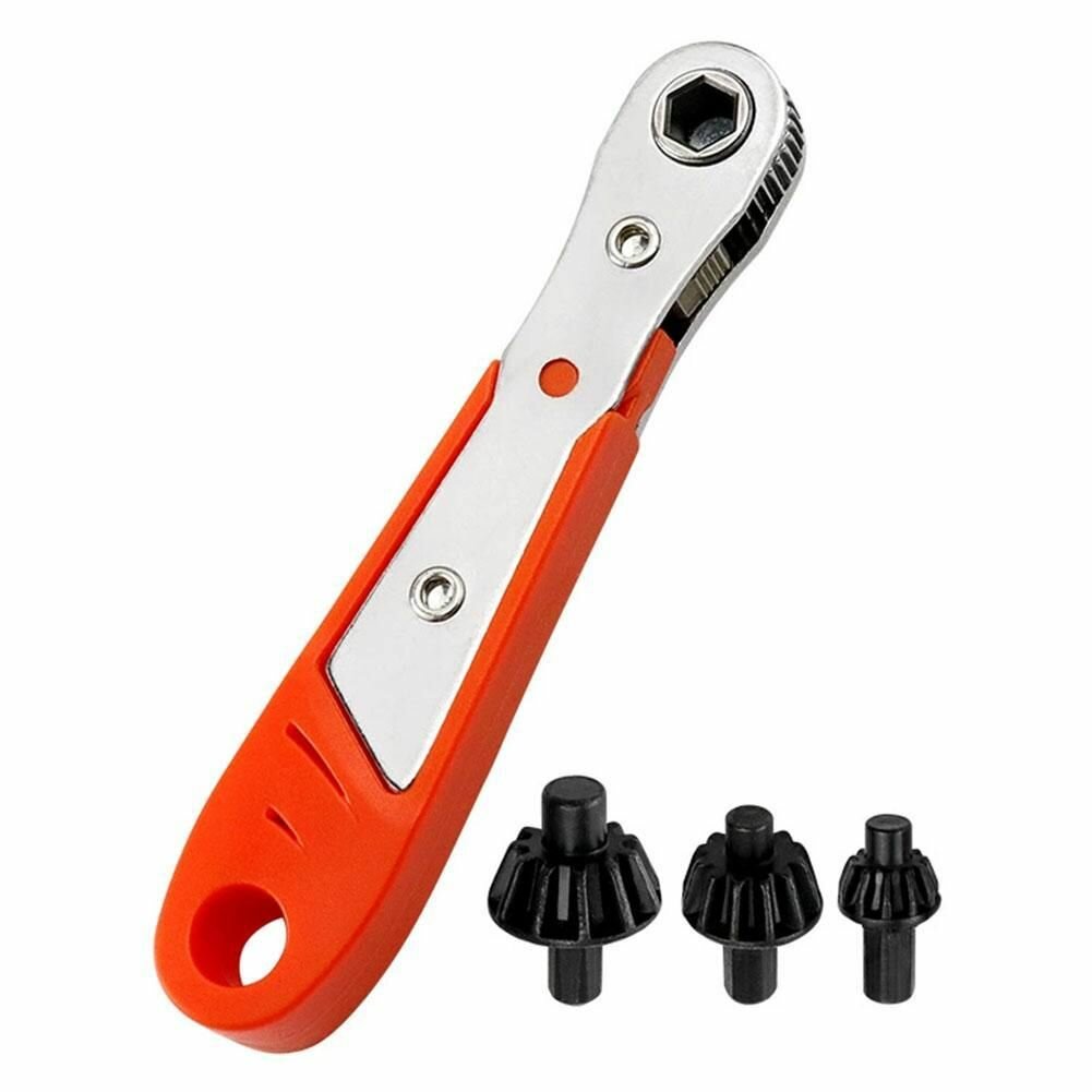 Мини трещоточный ключ с магнитом, 36 зубьев, реверсный, пластиковое кольцо, для работы в узких местах, быстрый трещоточный ключ