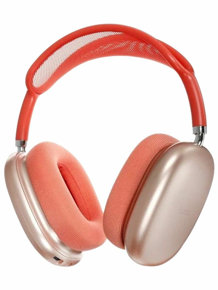 Беспроводные наушники HOCO W55 головные розовые.