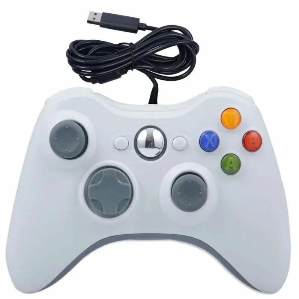 Проводной контроллер с USBкабелем геймпад для консоли Xbox 360 джойстик игровой долгийсрокслужбы портативный