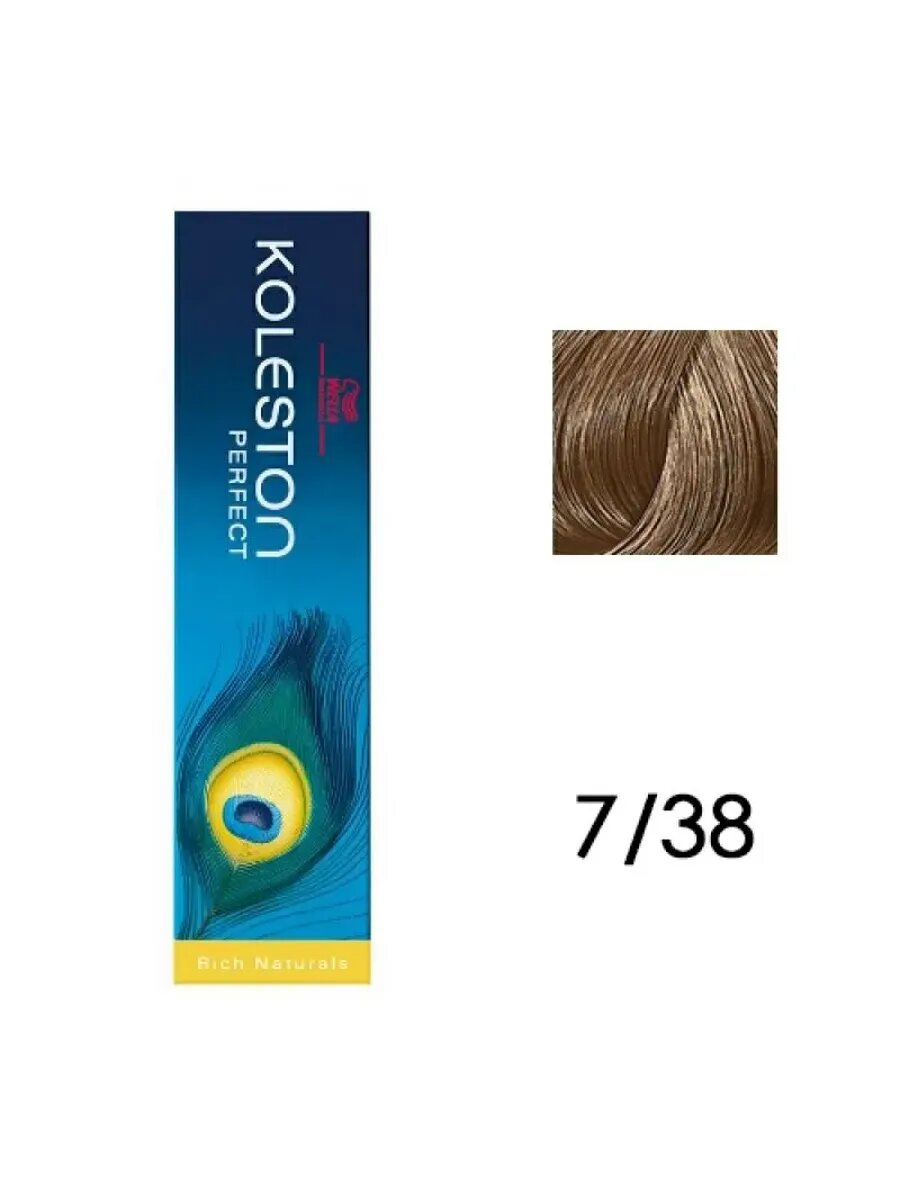 WELLA Koleston perfect 7/38 7/38 Стойкая крем краска 60мл