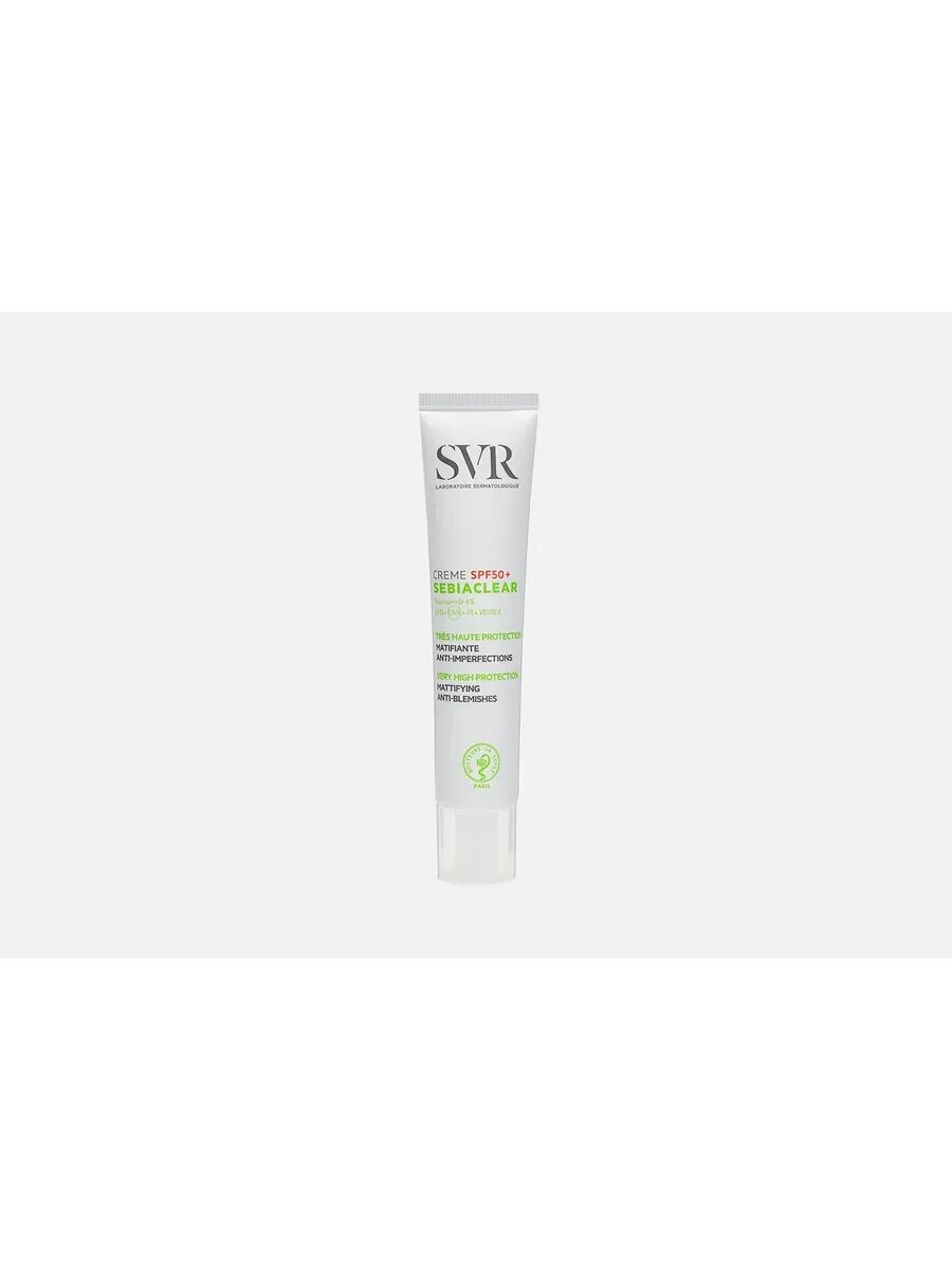 SVR SEBIACLEAR Матирующий крем для лица SPF50+ 40мл