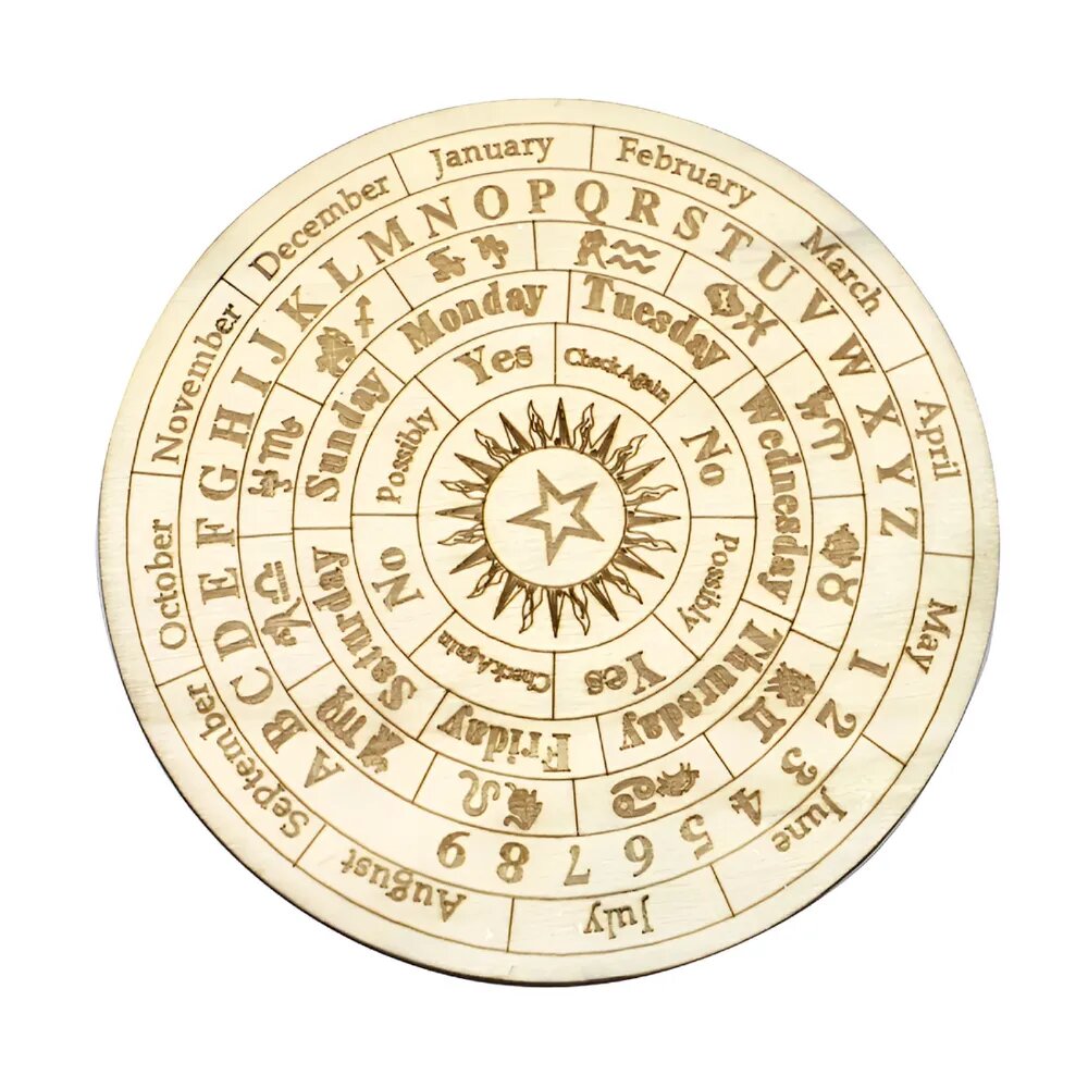 LAMIRO Деревянная доска Ouija для гадания, шлифованная, метафизическая доска для сообщений.