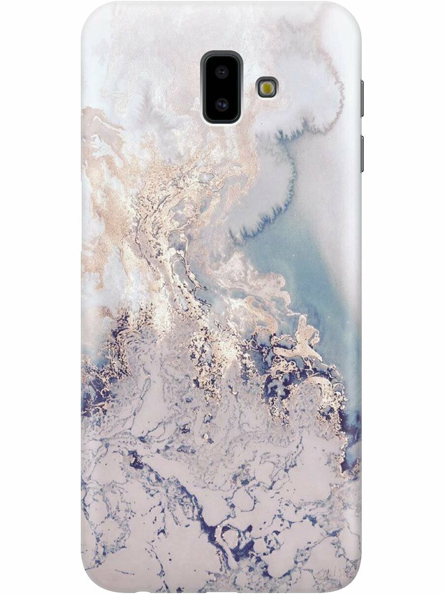 Чехол - накладка ArtColor для Samsung Galaxy J6+ (2018) с принтом "Мраморная волна"