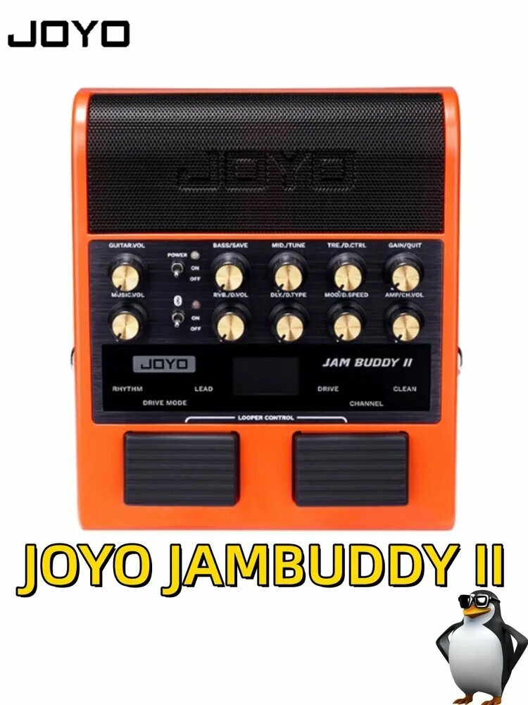 JOYO Jam Buddy 2-го поколения портативный тренировочный набор для электрогитары, гитары, драм-машины, записи через Bluetooth.