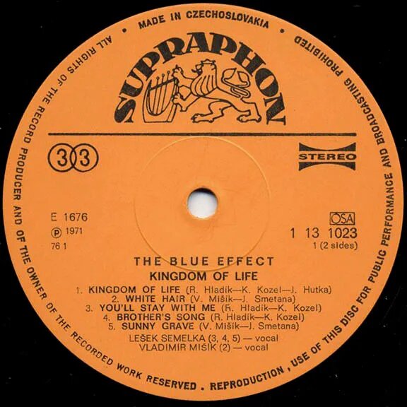 The Blue Effect - Kingdom Of Life VG