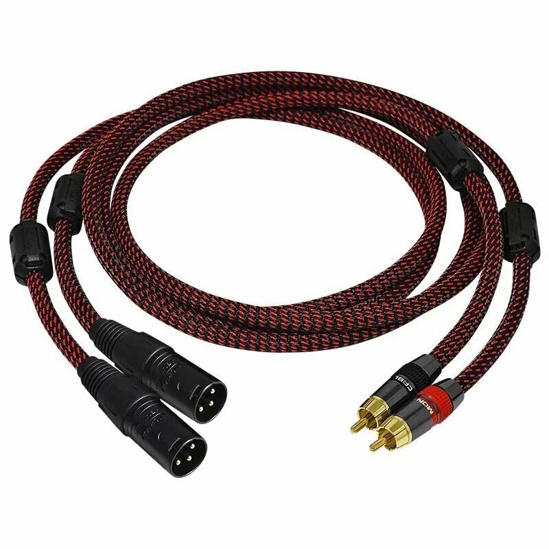 MONSTER Аудиокабель RCA/XLR, 0.75 м, коричнево-красный