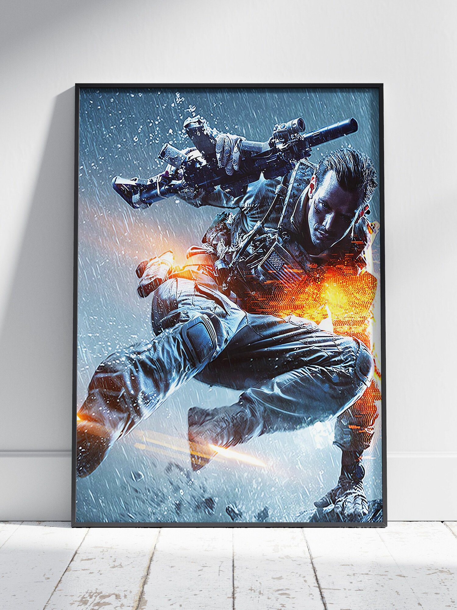Плакат на стену для интерьера Батлфилд (Battlefield 4 - 6) - Постер по компьютерной игре формата A3 (30x42 см)