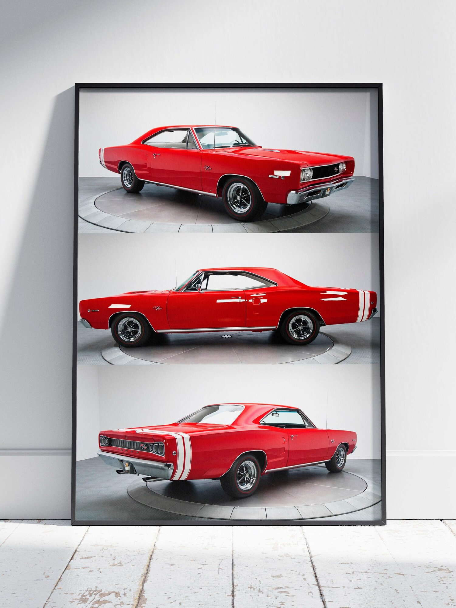 Плакат на стену для интерьера Легенды Авто (Додж Коронет RT - Dodge Coronet RT) - Постер по машине формата A4 (21x30 см)