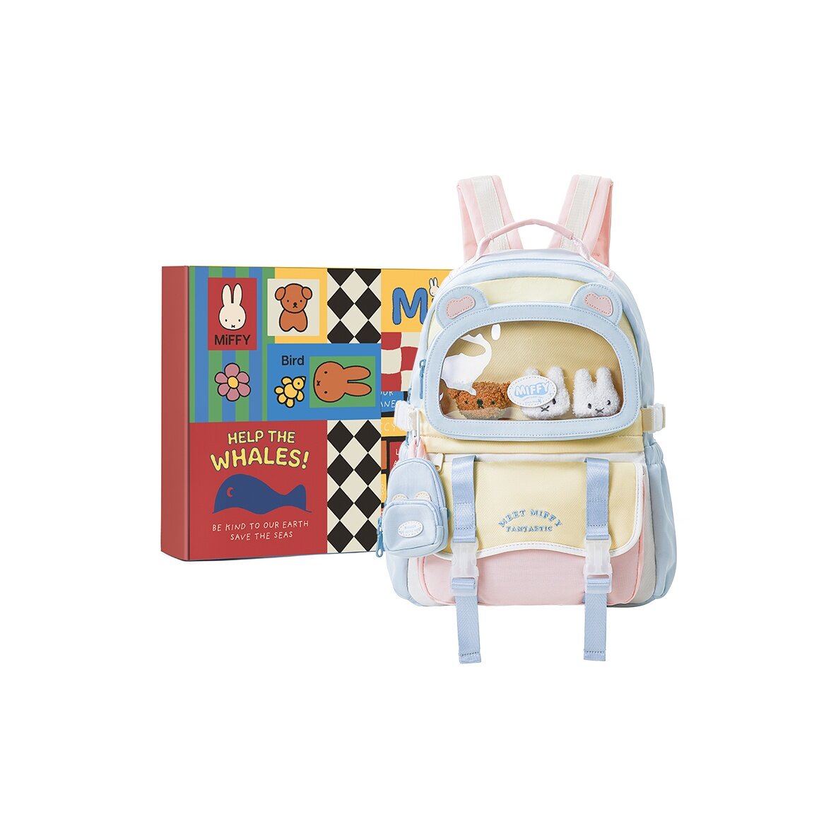 Сумка Miffy, розовый/желтый — фото 1