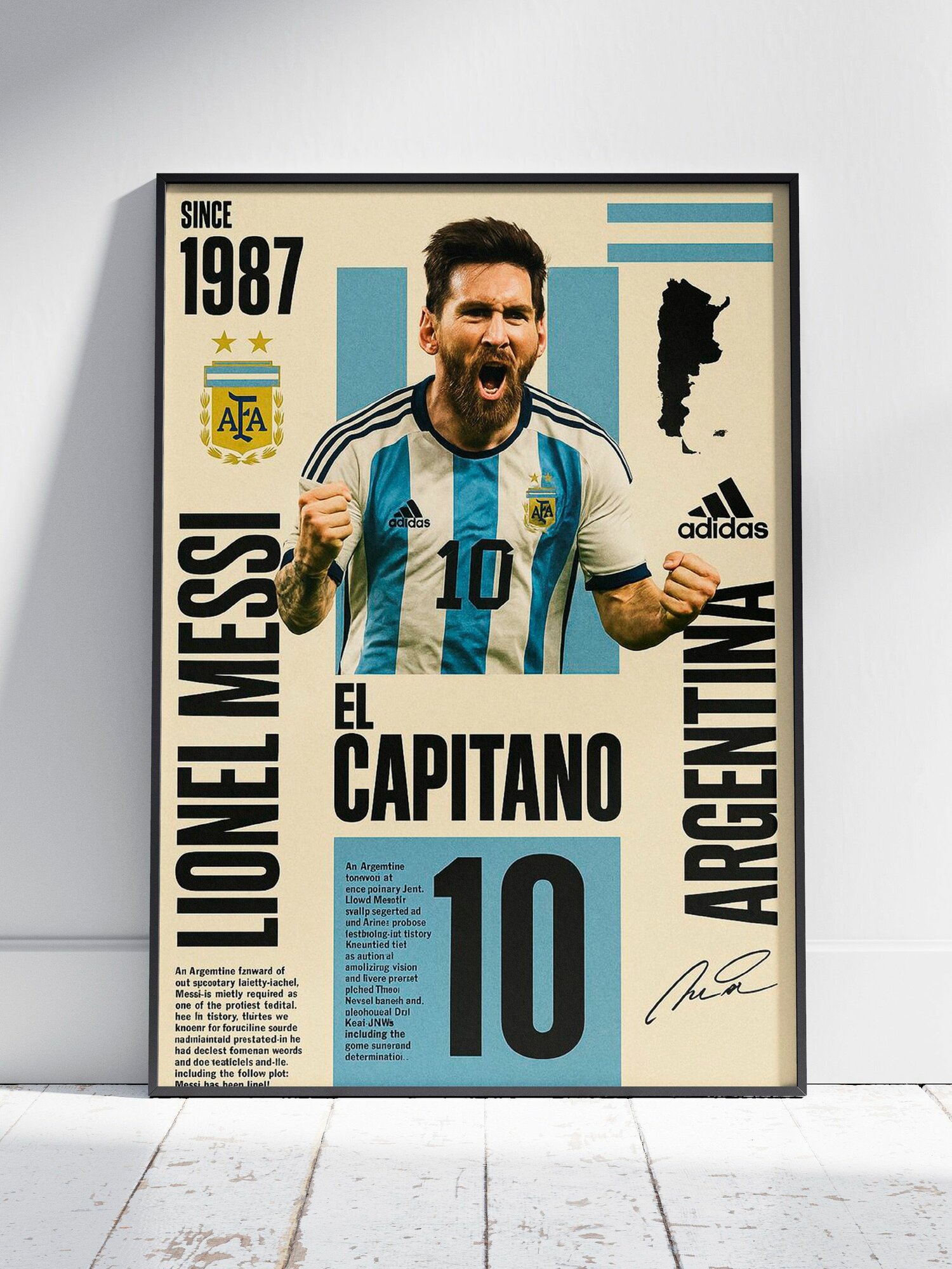 Плакат на стену для интерьера Барселона (Лионель Месси - Lionel Messi 47) - Постер по спорту и физической активности формата A4 (21x30 см)