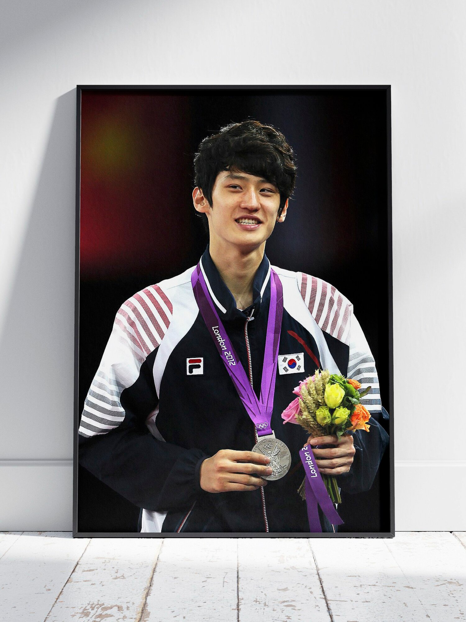 Плакат на стену для интерьера Тхэквондо - Taekwondo (Ли Дэ хун - Lee Dae hoon) - Постер по спорту и физической активности формата A4 (21x30 см)