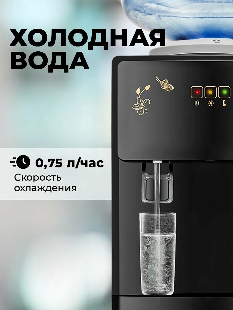 Кулер для воды настольный, черный: WJ23110703Отзывов пока нет — ваш может стать первымОписание