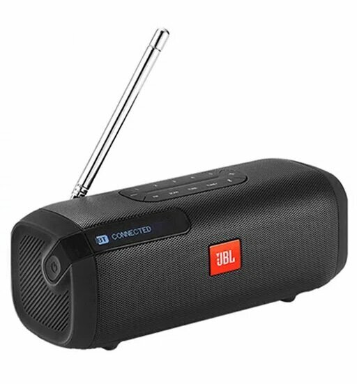 Портативная Bluetooth-колонка JBL TUNERFM с FM-радио с подсветкой дисплея, Black