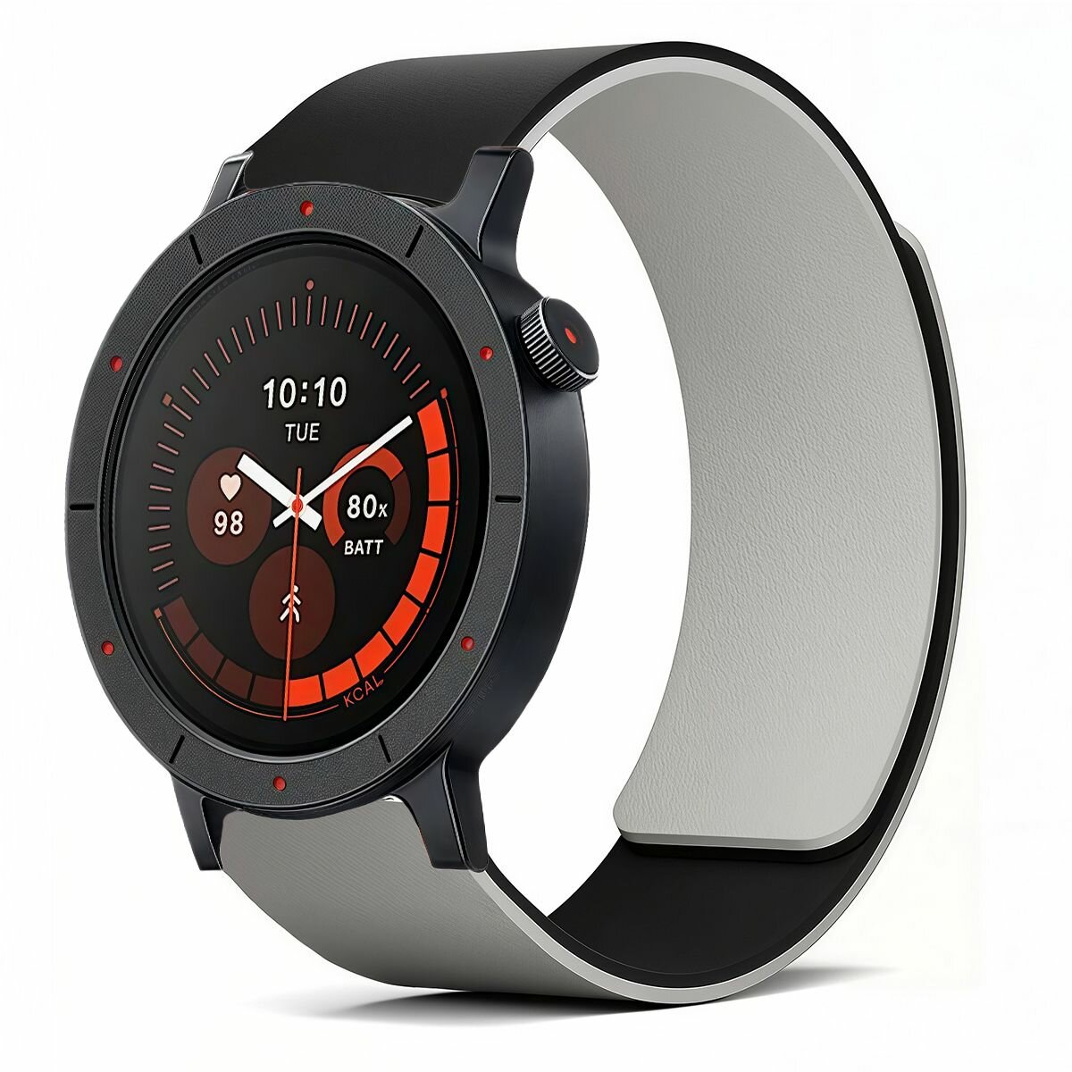 Силиконовый магнитный ремешок для 22мм CMF by Nothing Watch Pro/ CMF Watch Pro 2, двухцветный дизайн с текстурой личи, быстро регулируемая длина, легкий и удобный, модный минимализм