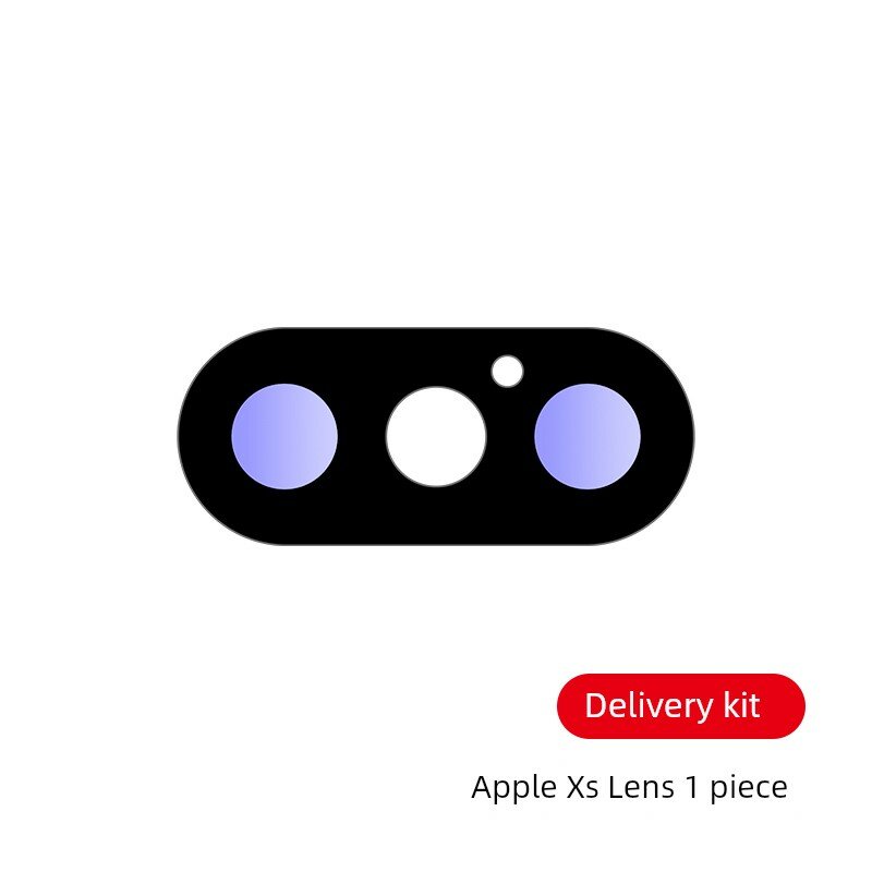 Оригинальная замена задней камеры iPhone XS стеклянная линза - одна штука, высококачественная для смартфона