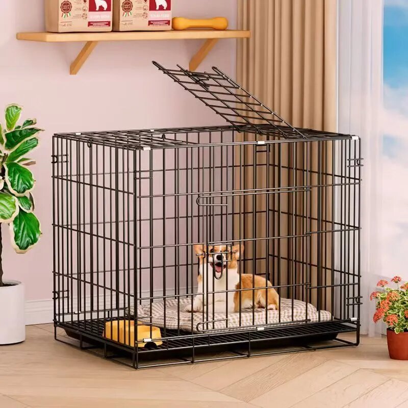 Специальная клетка для собак, № 4 с двойной дверью, 86*60*70 см, XJ54