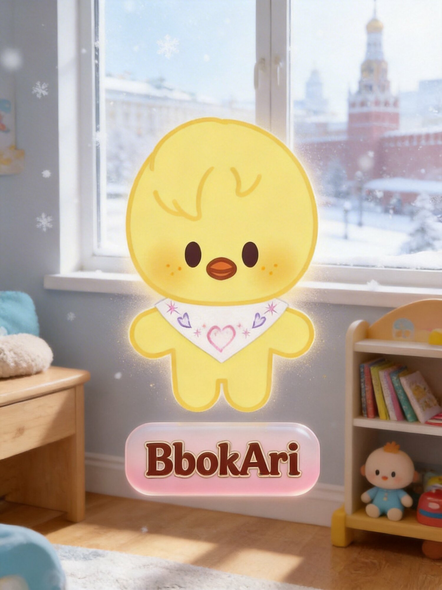 Stray Kids SKZ 5'CLOCK, официальный товар SKZOO PLUSH 10CM Ver. BbokAri, плюшевая фигурка из полиэстера и металла размер 7.2x13.6CM