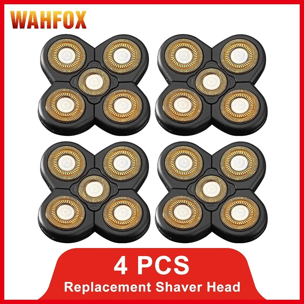 Сменные головки для бритвы WAHFOX, 4 шт.